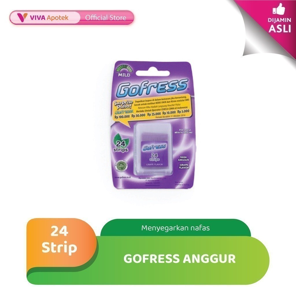 Jual Gofress Anggur untuk Menyegarkan Nafas (24 Strip) | Shopee Indonesia