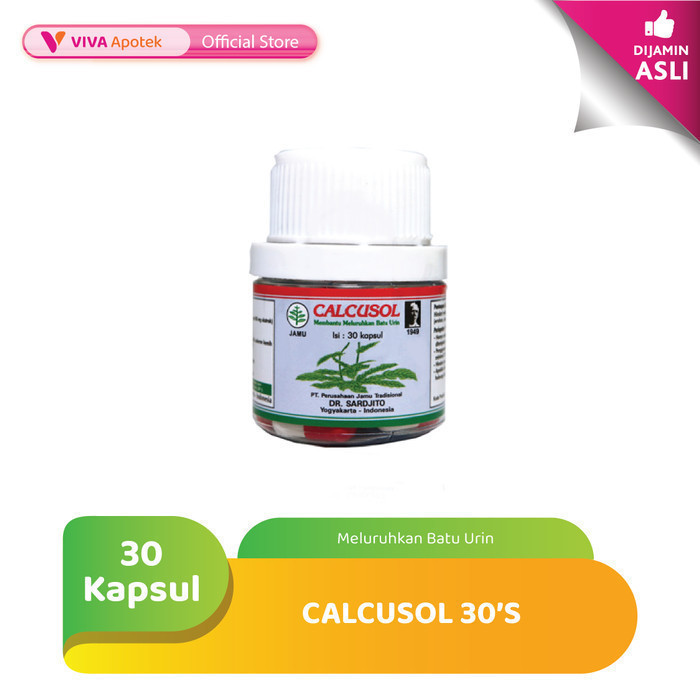 Jual Calcusol untuk Membantu Meluruhkan Batu Urin (30 Kapsul) | Shopee ...