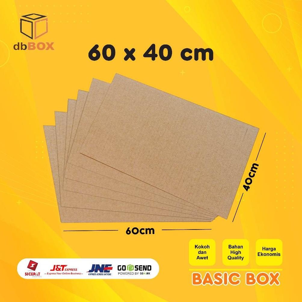 Jual KARDUS KARTON LEMBARAN 60 x 40 SINGLE WALL CORRUGATED SHEET POLOS ...