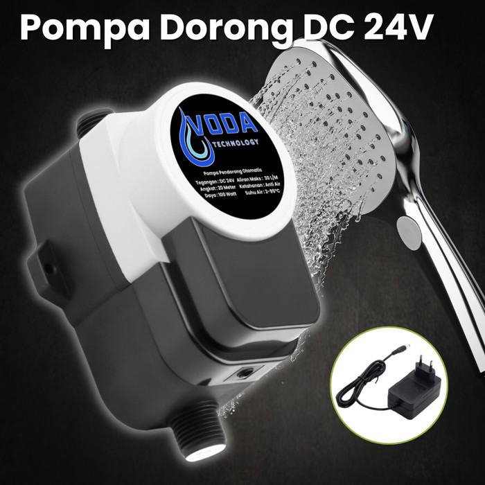 Jual Pompa Air Booster Dc 24V Pendorong Air Otomatis 100 Watt Kran ...