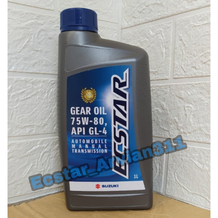 Jual SUZUKI ECSTAR GEAR OIL 75W-80, API GL-4 (OLI TRANSMISI MANUAL ...
