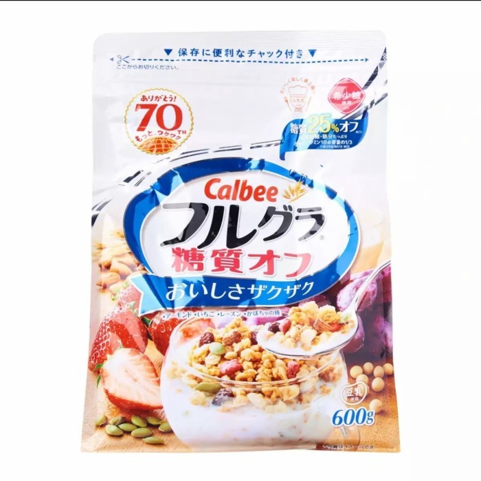 Jual Calbee - 25% Reduced Sugar Special Breakfast Fruits Granola (600G ...