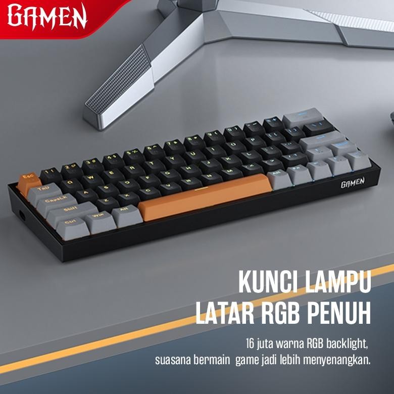 Jual we-53 GAMEN Titan V RGB Light Mechanical Gaming Keyboard 66 Keys ...
