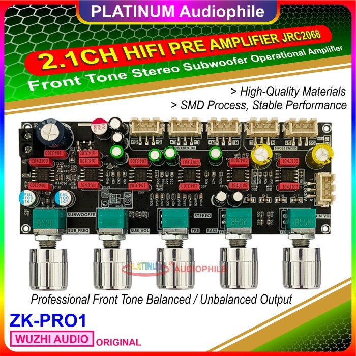 Jual Tone Control 2.1 CH Professional Hifi Pre Amplifier JRC2068 ZK ...