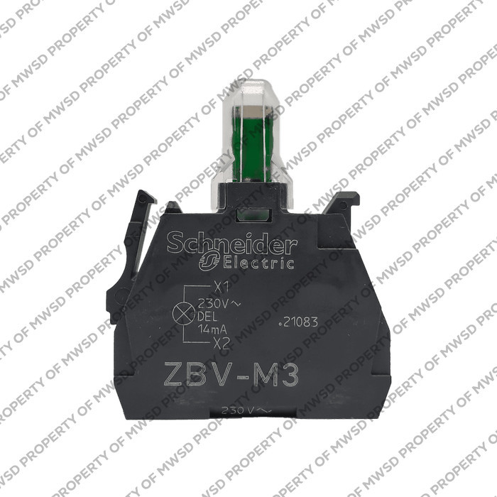 Jual SCHNEIDER LED PILOT LAMP HIJAU 220VAC BAGIAN DARI XB5 SERIES ZBVM3 ...