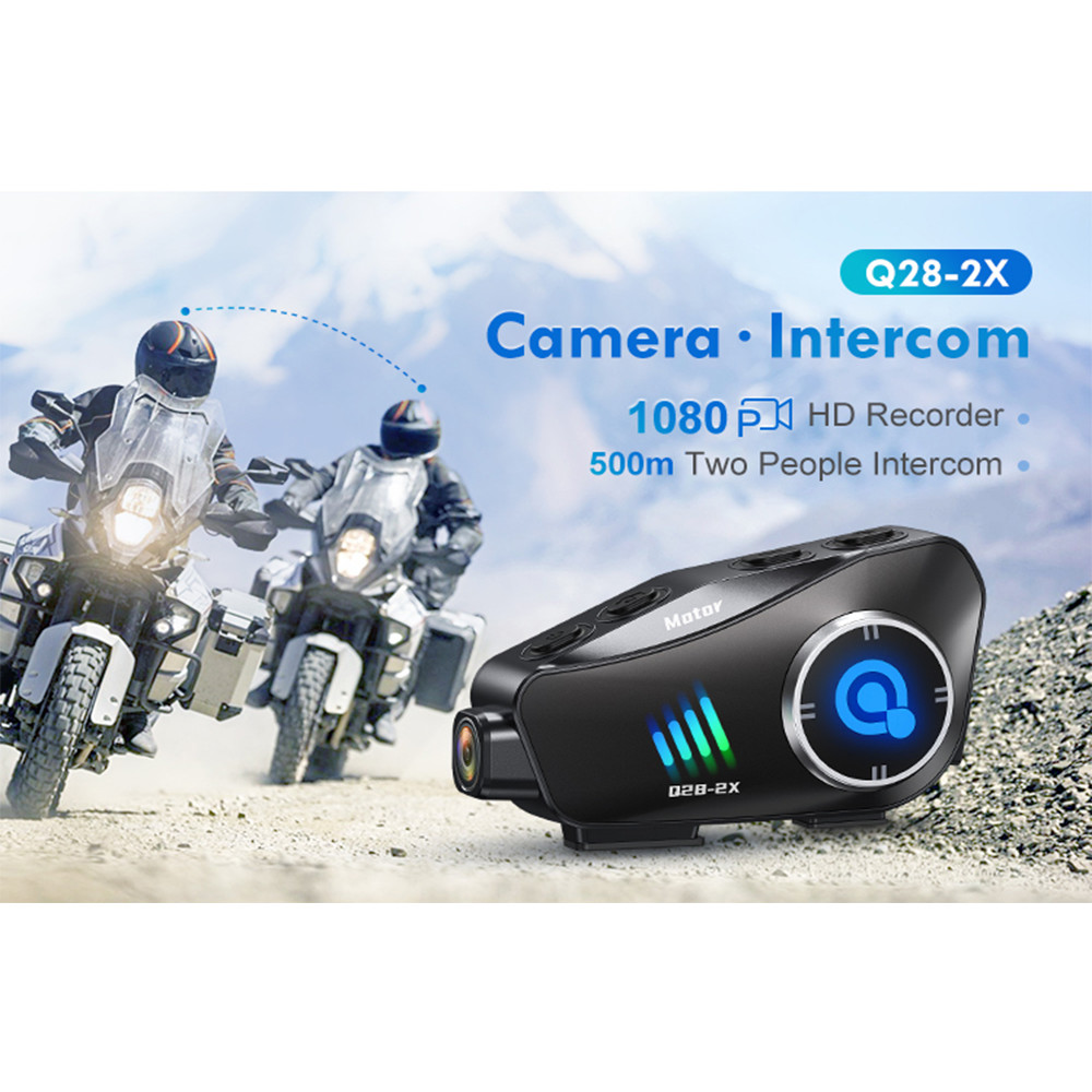 Jual EAUTO Intercom Helm Bluetooth Headset 2 Riders Camera Recorder ...