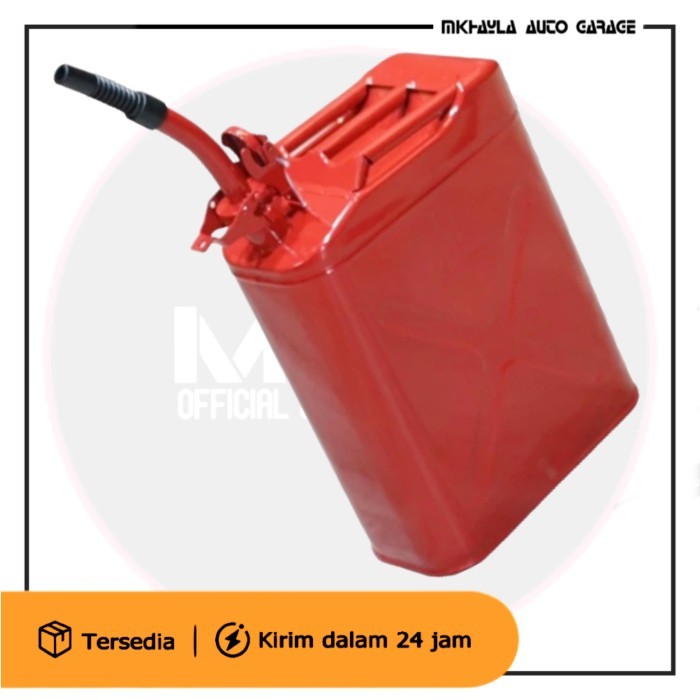 Jual Jerigen Besi 20 Liter + Corong - el Tutup Klip - Jerigen Offroad ...