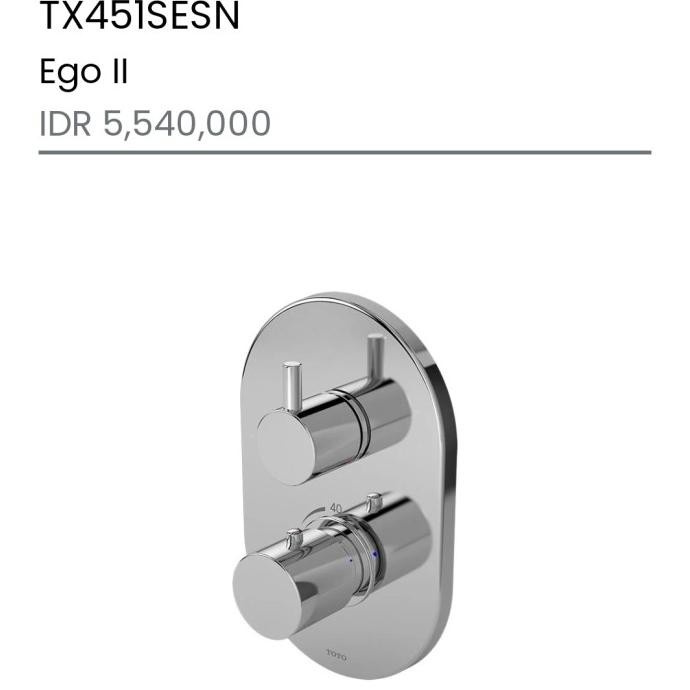 Jual ~@~@~@~@] TOTO TX451SESN KRAN TANAM MIXER SHOWER THERMOSTAT TX 451 SESN (Baru) | Shopee ...