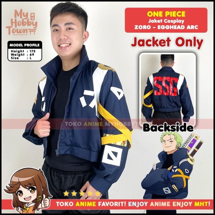 Jual Jaket Anime One Piece Roronoa Zoro Egghead Arc Vegapunk Ssg Kostum ...