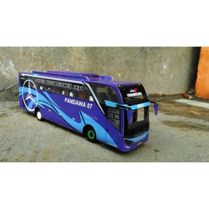 Jual Miniatur Bis Pandawa 87 Rcemote miniatur bus full interior TA ...