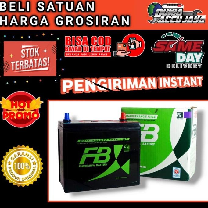 Jual AKI MOBIL KERING ORIGINAL ( BERGARANSI 10 BULAN ) FURUKAWA BATTERY MF INDOMOBIL NS60 46B24R ...