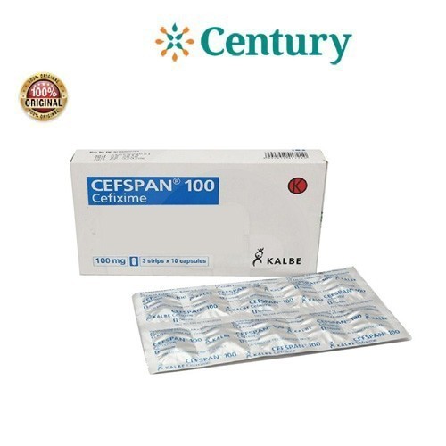 Jual Cefspan 100 Mg 1 Strip 10 Capsul / Antibiotik / Cefixime | Shopee ...