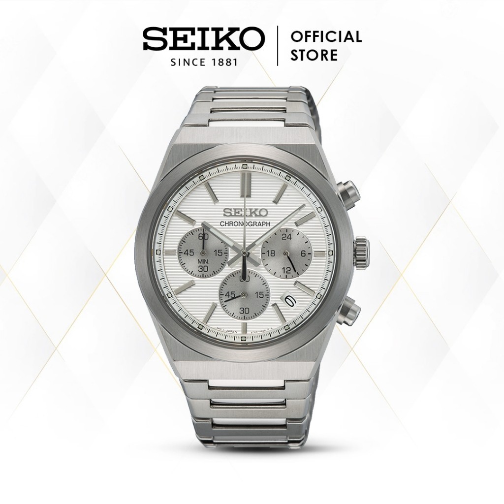Jual Seiko Chronograph SSB451P1 SSB451 Silver Stainless Quartz Original ...