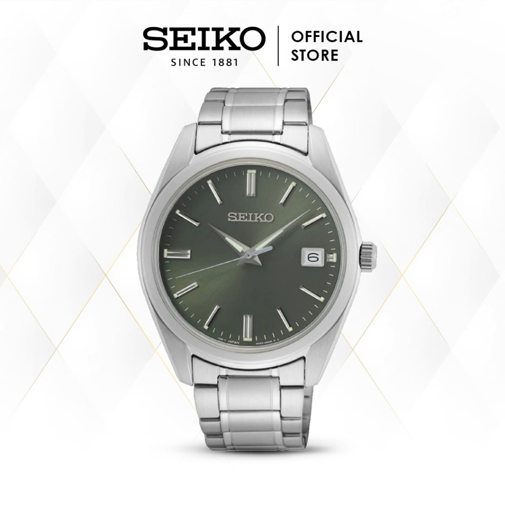 Jual Jam Tangan Pria Seiko SUR527P1 SUR527 Olive Quartz Sapphire ...