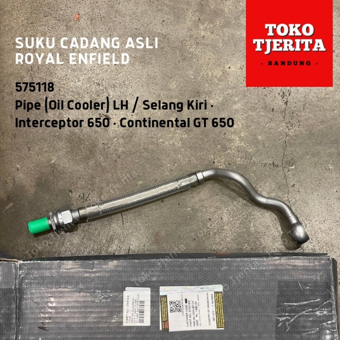 Jual Selang Kiri Oil Cooler Interceptor 650 575118 - Royal Enfield ASLI ...