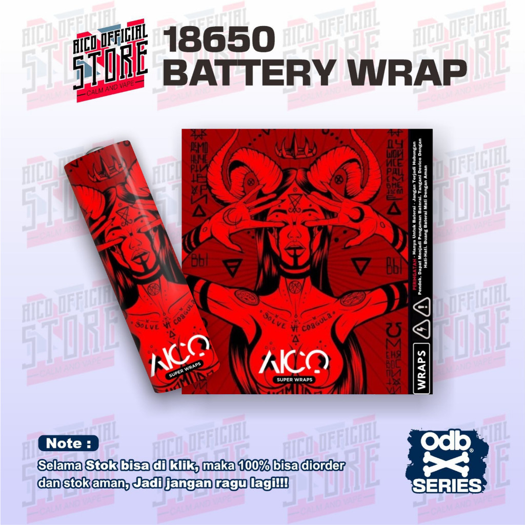 Jual Buy1Get1 Pelindung Dan Pengaman Baterai Wraps 18650 Aico ...