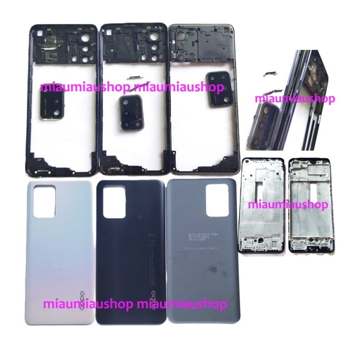 Jual BACK CASING + TULANG FRAME BAZEL CASING HOUSING OPPO A95 4G ...