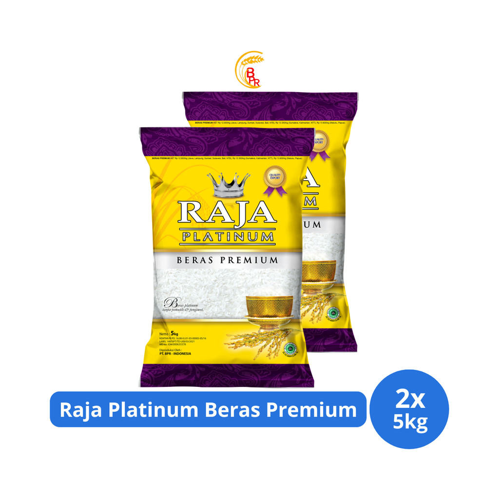 Jual Raja Platinum Beras Premium 5kg x 2 pcs | Shopee Indonesia