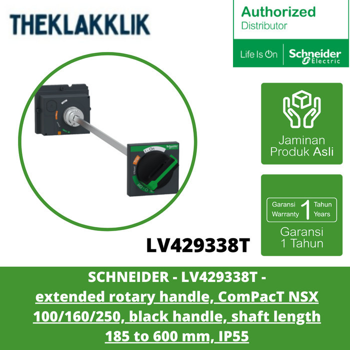 Jual Jual! Schneider - Lv429338T - Extended Rotary Handle, Compact Nsx ...