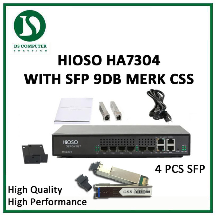 Jual Promo!! Hioso Epon Olt Ha7304 4 Port | Shopee Indonesia