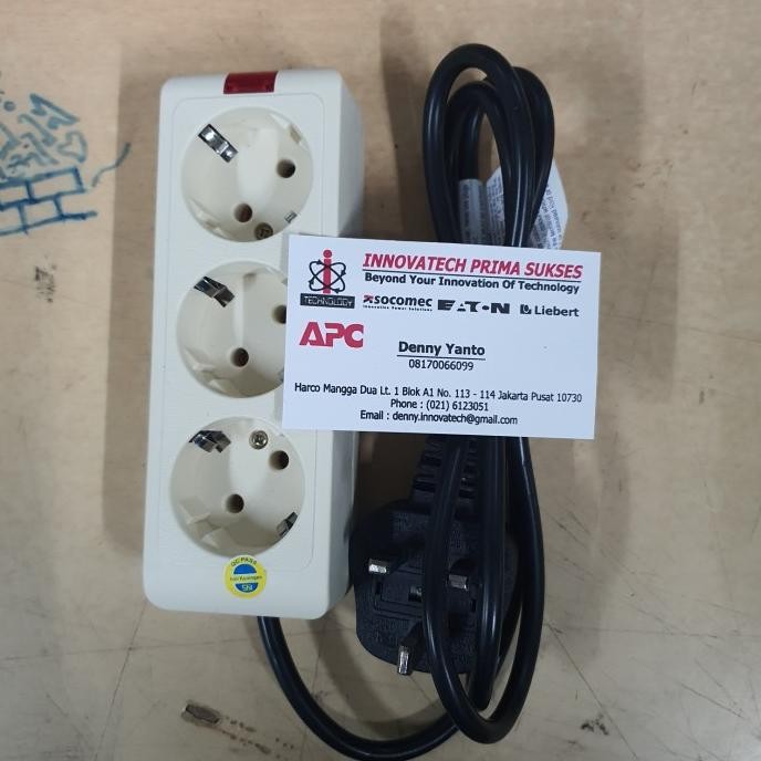 Jual terminal colokan listrik stop kontak 3 soket kaki 3 ground ...