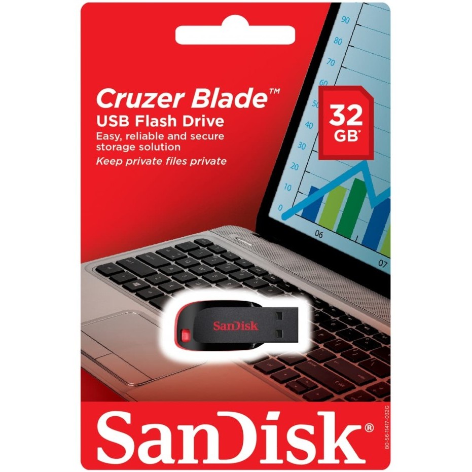 Jual FLASHDISK SANDISK 32GB CRUZER BLADE ORIGINAL | Shopee Indonesia