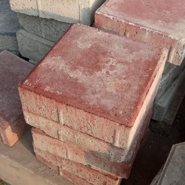 Jual Paving Block Kotak Ubin 21 X 21 Cm Press Mesin Hidrolik K250 Up ...