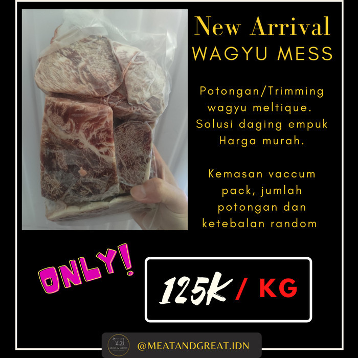 Jual Wagyu Murah (Wagyu Meltique Mess / Trimming Wagyu Meltique) @1 Kg ...