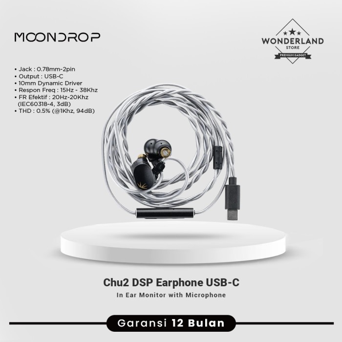 Jual Moondrop Chu 2 / Chu2 / Chu II DSP In Ear Monitors USB-C IEM ...