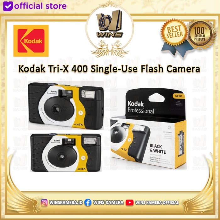 Jual Kodak Tri-X 400 Single-Use Flash Camera | Shopee Indonesia