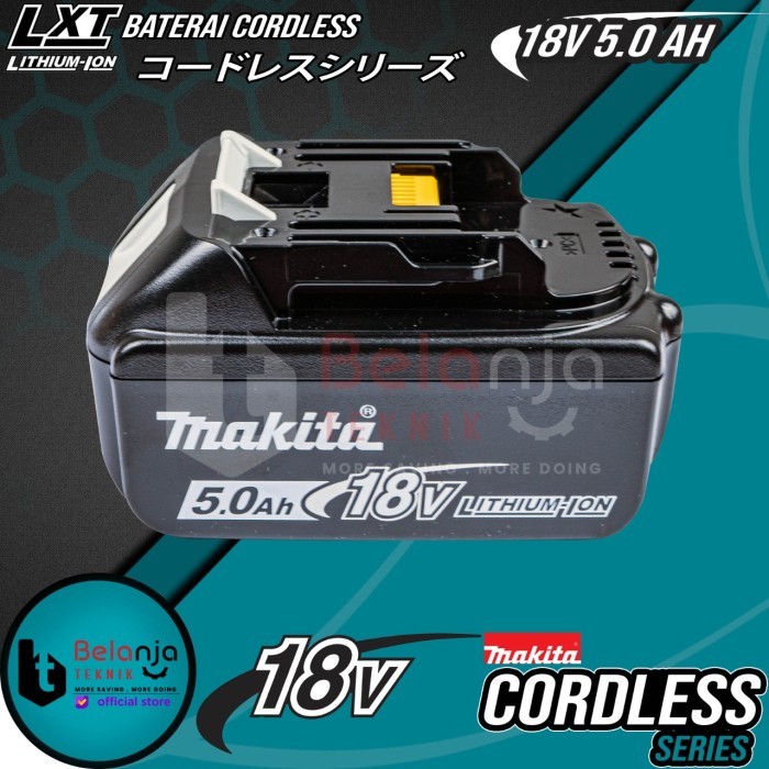 Jual Makita Battery 18V 5Ah Bl 1850 B Baterai 18 V Lithium Ion Bl1850B ...