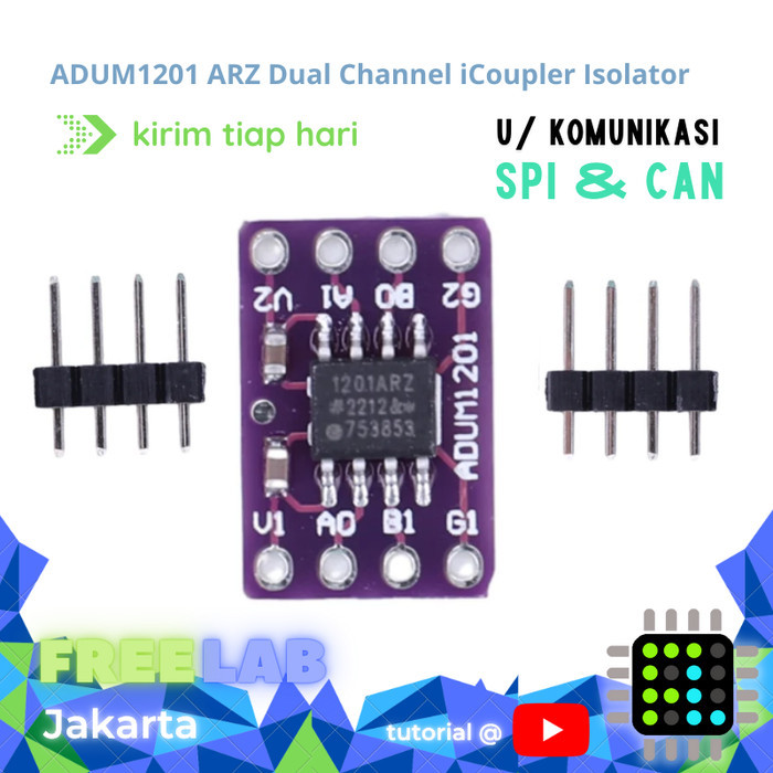 Jual ADUM1201 ARZ Dual Channel iCoupler Magnetic Isolator Board Cocok u ...