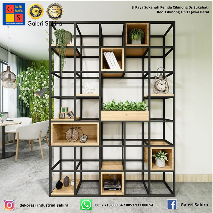 Jual ada stok RAK PARTISI RUANGAN/ PARTISI INDUSTRIAL/ PEMBATAS RUANGAN ...