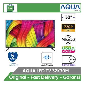 Jual LED TV AQUA Japan 32 Inch Smart 32AQT9600G Android 32K701A USB ...