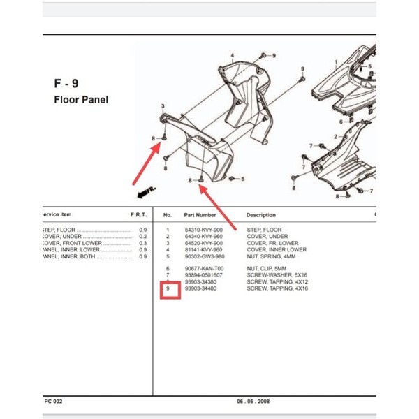 Jual Baut Dek Lumpur Paru Beat Karbu Beat Fi Ori Ahm Original 93903 ...