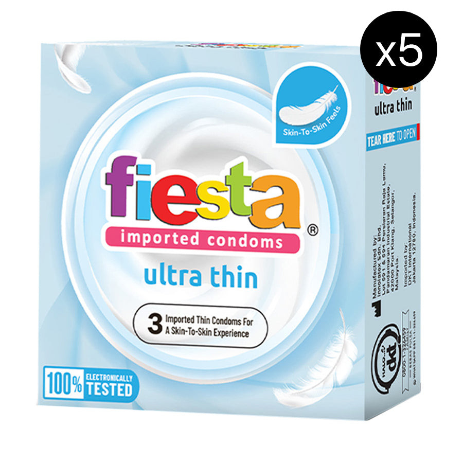 Jual Special Bundling - Fiesta Fiesta Kondom Ultra Thin - 3 Pcs (5 Box ...