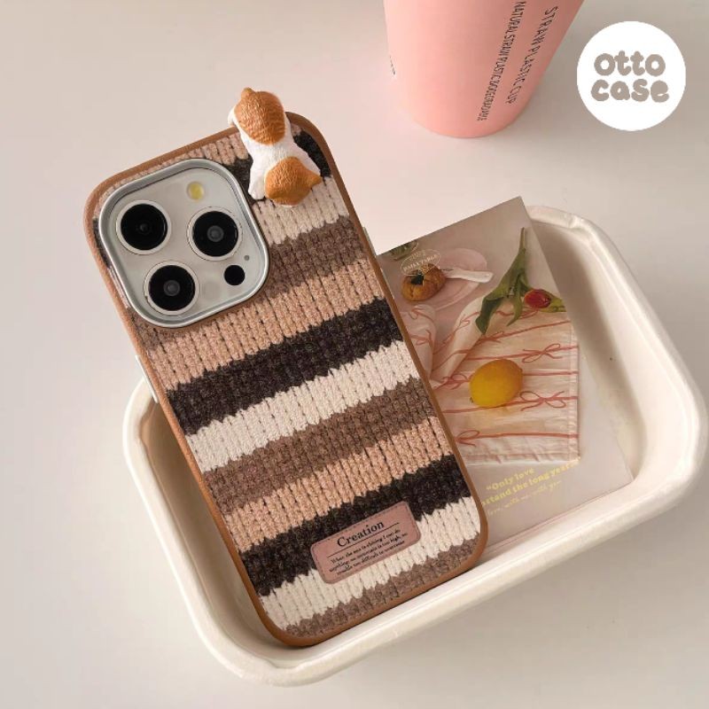 Jual ottocase | aesthetic phone case with cat hippers for iphone 13 14 15 pro promax | Shopee ...
