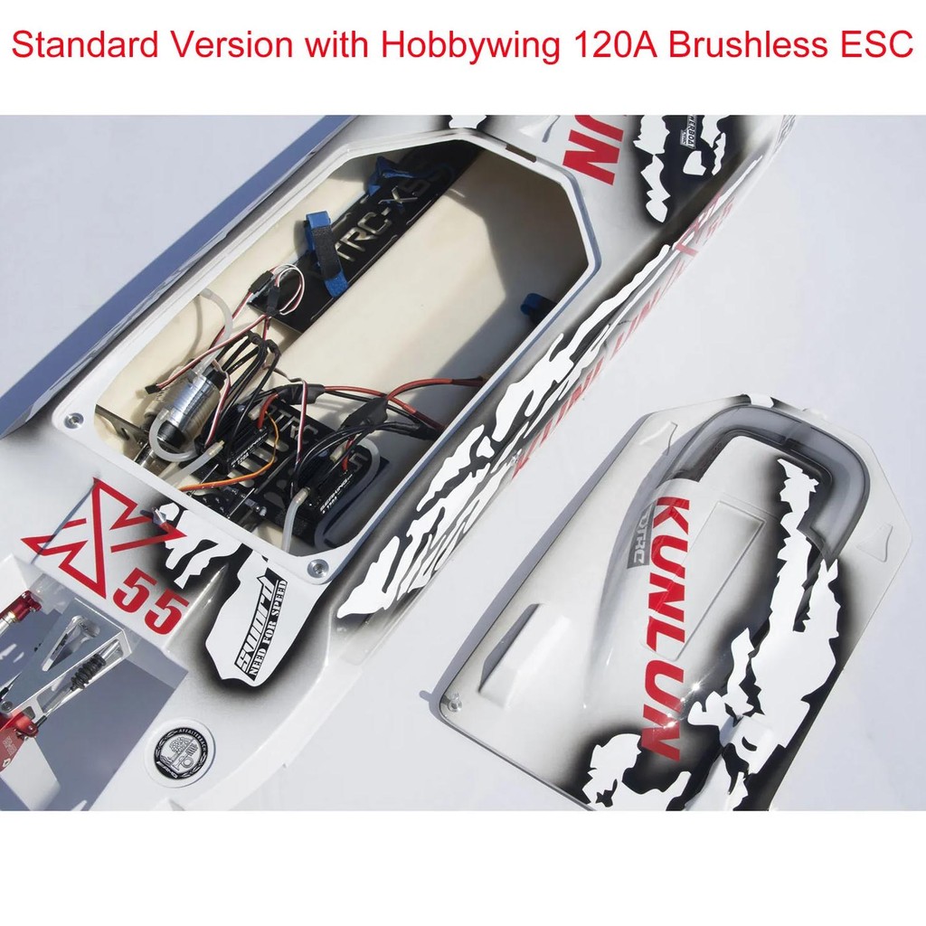 Jual UPGRADED DTRC HIGH-SPEED RC RACING BOATS 130KM/H X55 REMOTE ...