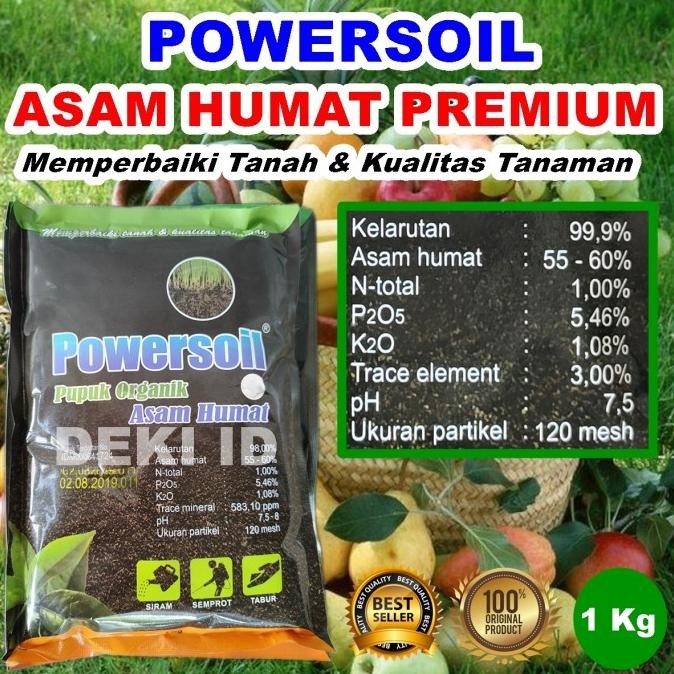 Jual Asam Humat Powersoil 1 Kg Pupuk Organik Penyubur Tanah Tanaman Original Dan Terpercaya ...