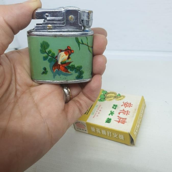 Jual korek api jadul pake banget Sun flower 1105 lighter vintage ...