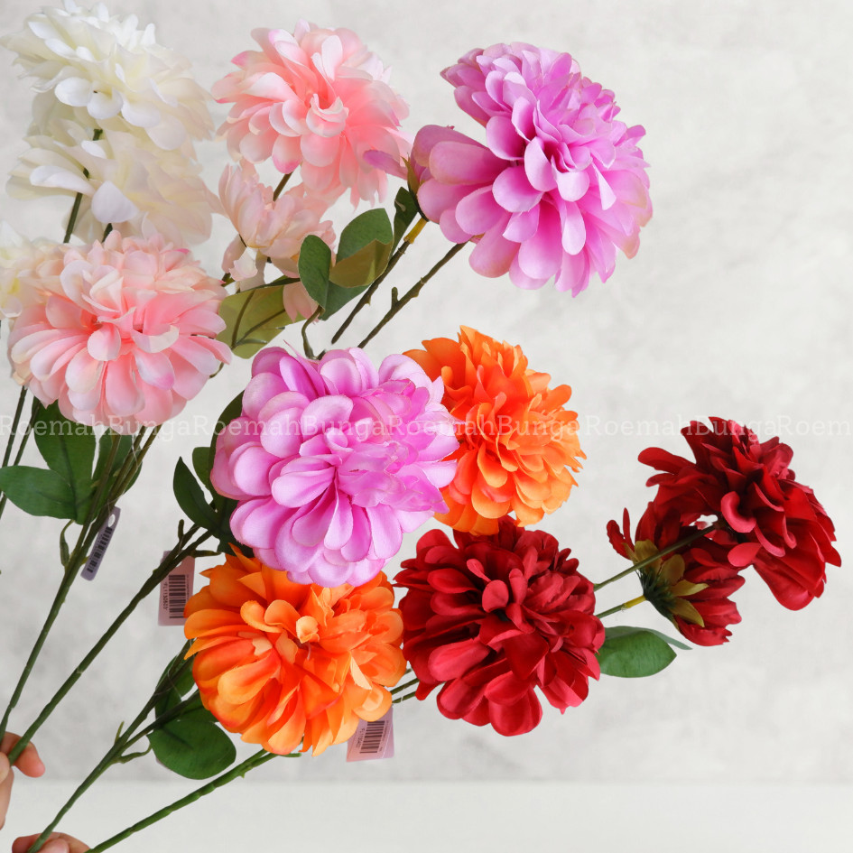 Jual 3 Cabang Chrysanthemum Real Touch Artificial / Bunga Artifisial ...