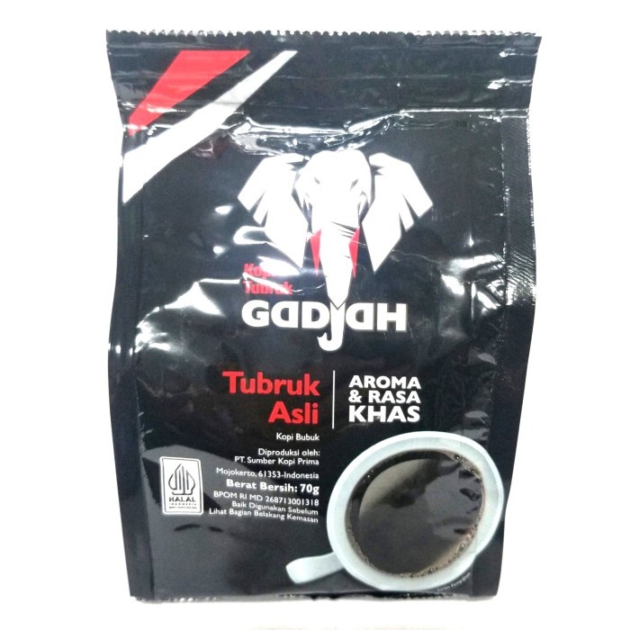 Jual Kopi Tubruk Gadjah Asli 60G - 1 Dus Isi 40 Pouch | Shopee Indonesia