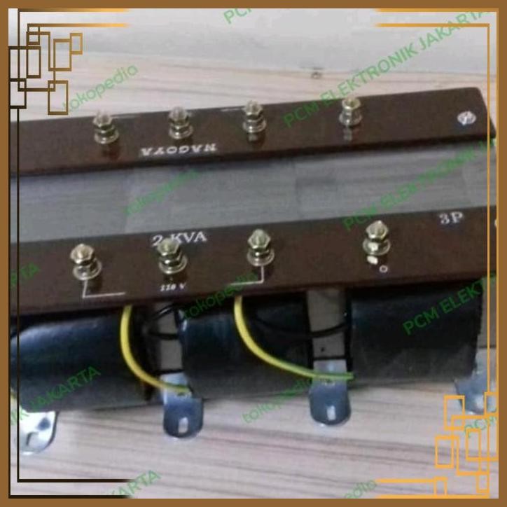 Jual [PCM] travo trafo step up down 220volt to 380volt 2000watt 3phase ...