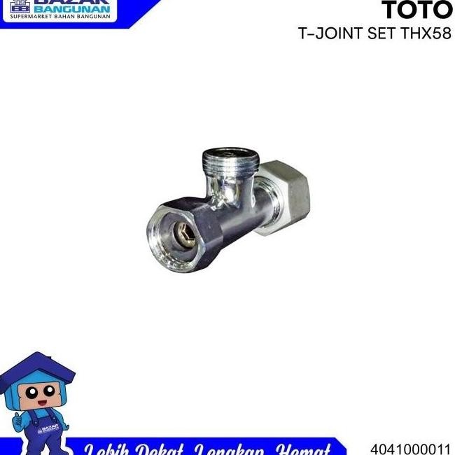Jual KONEKTOR TEE / T-JOINT JOIN NEPEL CONNECTOR CLOSET TOTO THX58 THX 58 0811T | Shopee Indonesia
