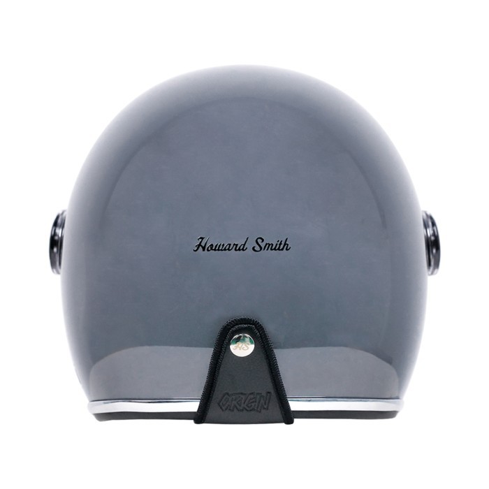 Jual Howard Smith Tracker Retro Helm Full Face - Modern Grey | Shopee ...