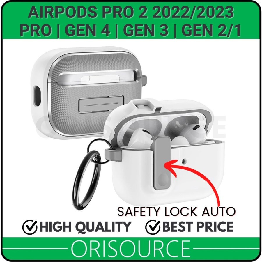 Jual Casing AirPods Pro2 | Pro | Gen 4 3 2 1 Modern Design Airpod Case ...