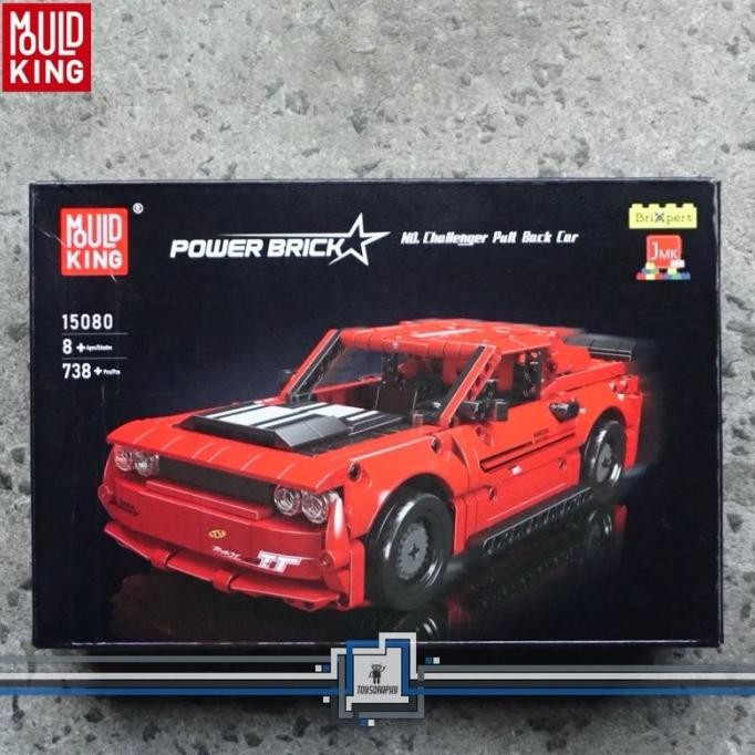 Jual Mould King 15080 Dodge Challenger Pull Back Car Bricks Technic ...
