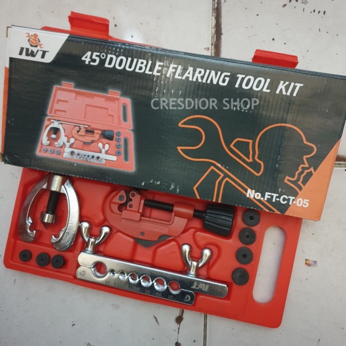 Jual 45 Derajat Double Flaring Tool Kit Iwt Japan No. Ft-Ct-05 | Shopee ...