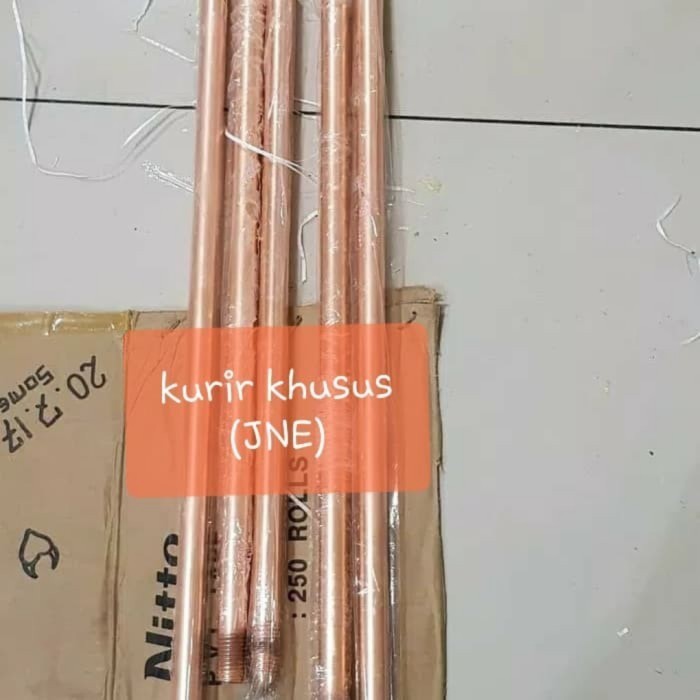 Jual Ready grounding rod besi panjang 2mter/grounding penangkal petir ...