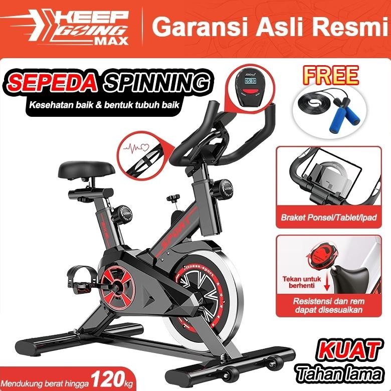 Jual Selen Keep Going Max Spinning Bike Sepeda Statis Peralatan Fitness Dalam Ruangan Yang ...